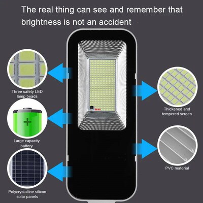 200W Powerful Solar Light Outdoor Solar Sreet Light 6000mah
