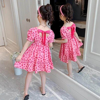 Girls Dress 2023 New Summer 9 Kids Clothes Fashion 10 Girl C