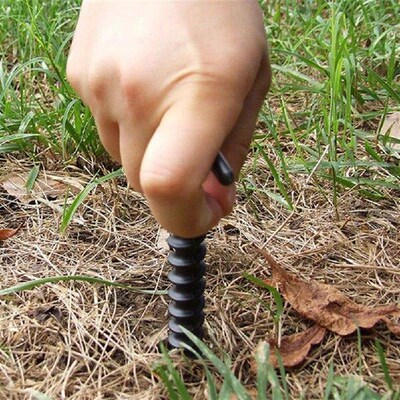 10pcs  Nylon Hiking Tent Stakes Pins Screw Anchor Outdoor