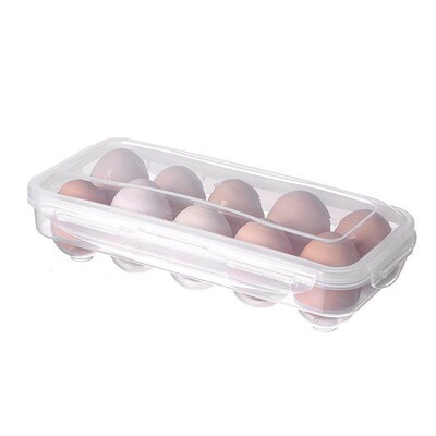 34 Grid Egg Container With Cover for Kitchen Storag Egg Draw