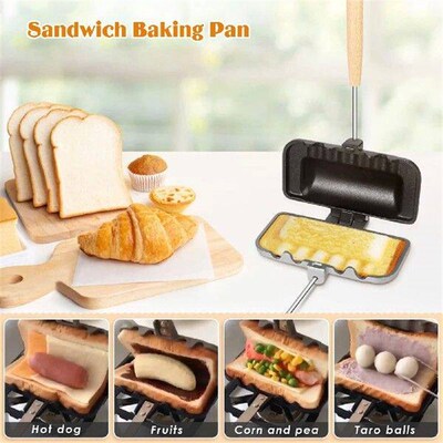 Double-Sided Skillet Non-Stick Frying Pan Easy To Clean