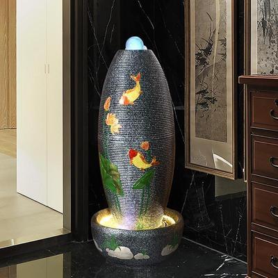 简约中式招财摆件风水轮流水喷泉客厅办公室会所乔迁新居开业礼品