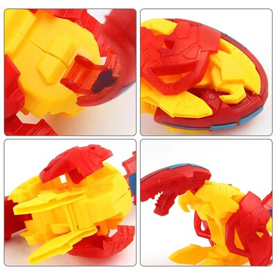 6PCS/Set Dinosaur Robot Transforming Toys For Children Defor