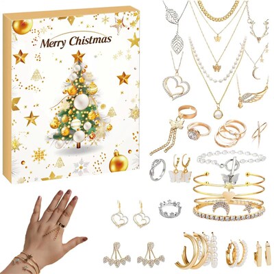 Jewelry Advent Calendar 2025 24 Day Countdown To Christmas C