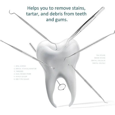 stainless steel double ended toothpick scraper tool, periodo