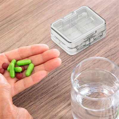 Double-layer Sealed Pill Box Medicine Storage Box tablet