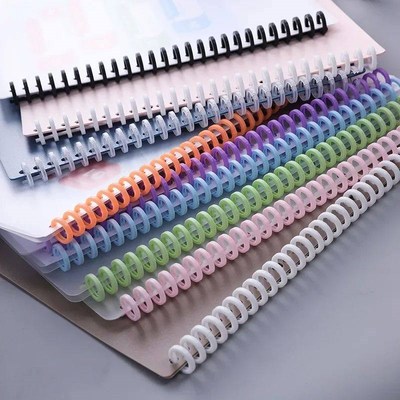 1-15pcs Spiral Binders 30 Holes Circles Ring Loose-leaf Pape