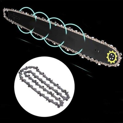 Y02A2Pcs 8 Inch Mini Chainsaw Chain Replacement Guide Saw