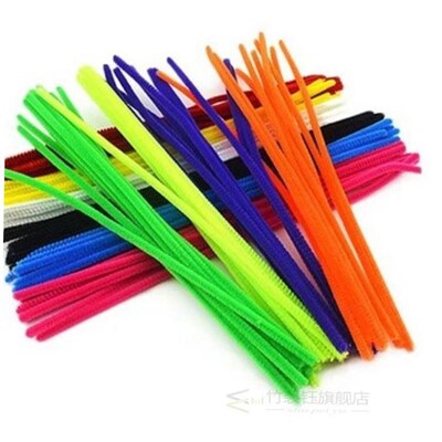 100PCS ChenIlle SteMS DIY MaterIalS PIPe Cleaner ChIlDren