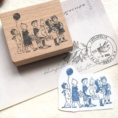 Stamp Scrapbooking Wooden 10+ Types Childhood Journaling Scr
