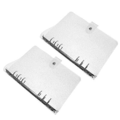 2 Pcs Protector Glitter Loose Leaf Enclosures Travel The