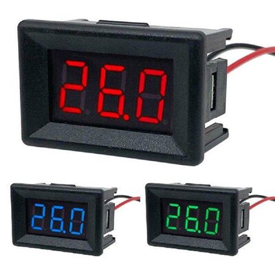 DC0-30V 0.36inch 2-Wire Digital LED Display Panel Voltmeter