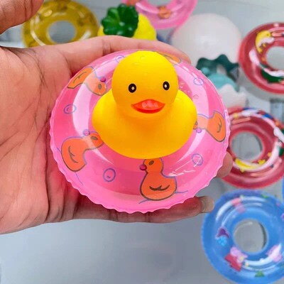 Kids Mini Swim Ring Bath Toy Swimming Pool Float Circle Rin