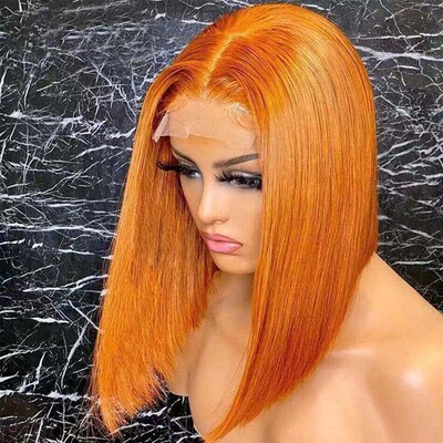 brazilian human hair wigs Bob Lace wig short wig真人发头套