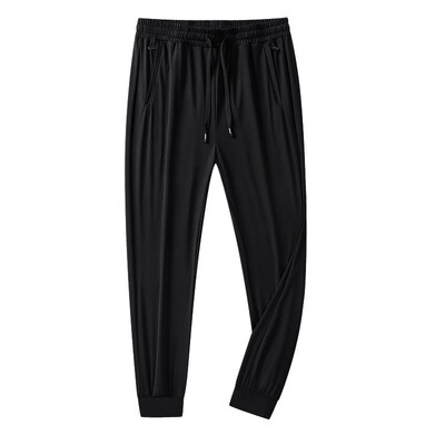Mens Ice Breathable Summer Ice Silk teny All-match Large Si