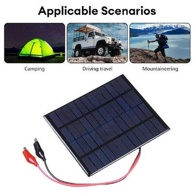 Solar Panel 2W 12V Polysilicon Epoxy Panels Portable Solar