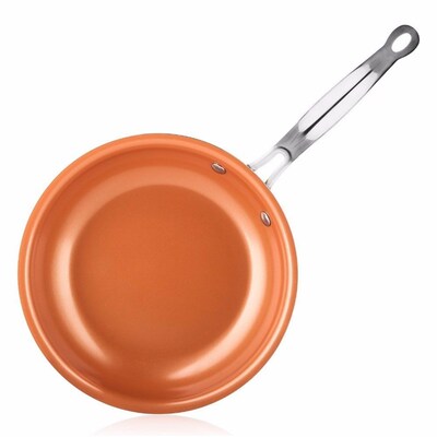 8/10/12 Inch non-stick Skillet Copper Frying Pan With Cerami