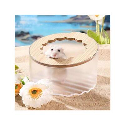 Small Pet Sand Bathtub Portable Transparent Hamster Bathtub