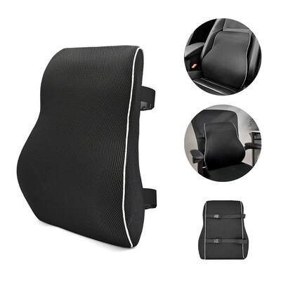 1pc Non-Slip Lumbar Support Pillow Memory Foam Relieve Back