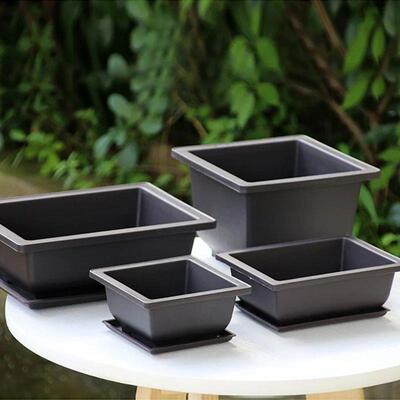 Flowerpots Imitation Purple Clay Succulent Plants Pots Outdo