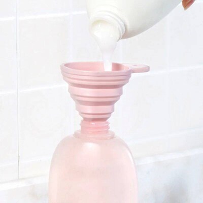 Foldable Funnel Silicone Collapsible Portable Funnels for Fu