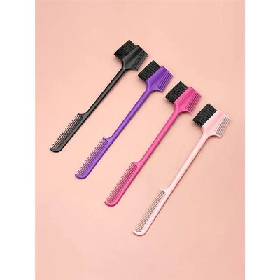 Three in One Edge Brush, Double-sided Edge Control Brush, Ha