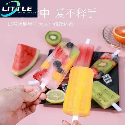4 Ice Molds +  Plastic Sticks,  Popsicle  Set  Cream