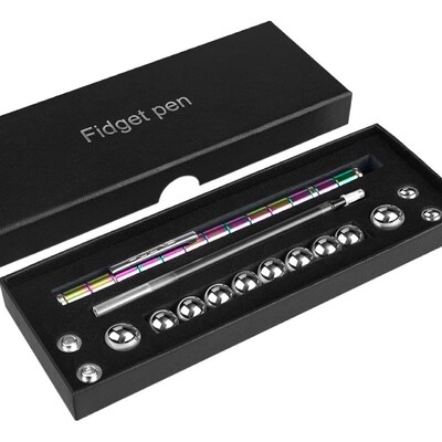 Magnetic Metal Fidget Pen Toys Multifunctional Gift Deformab