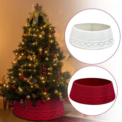 Christmas Exquisite Tree Skirt Family Holiday Atmosphere Dec