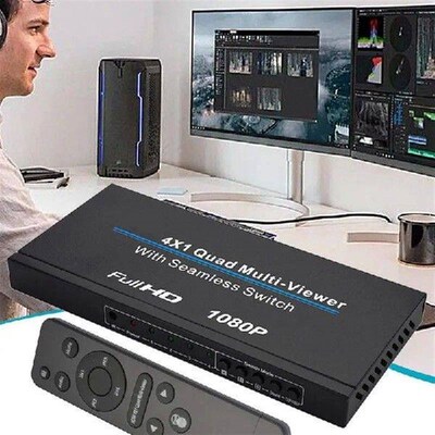 HD Cable Splitter 4-Way Video Distributor HD Splitter HD