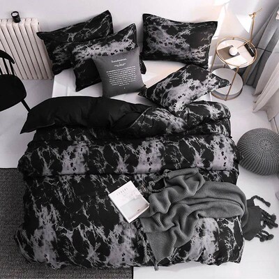 3pcs Duvet ver Set with Pillow Case Double Comforter Bedding