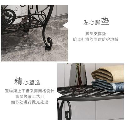 Wrought iron toilet bathroom toilet corner shelf bedside