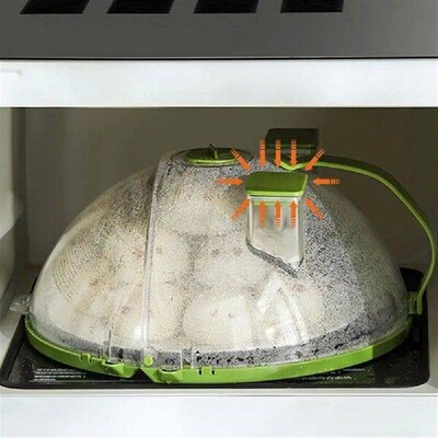 Ergonomic Handle Microwave Cover Microwave Cover with Water