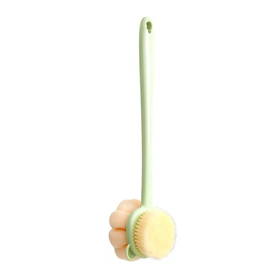 Back Scrubber Long Handle Soft Brush 2sided Shower Brush for