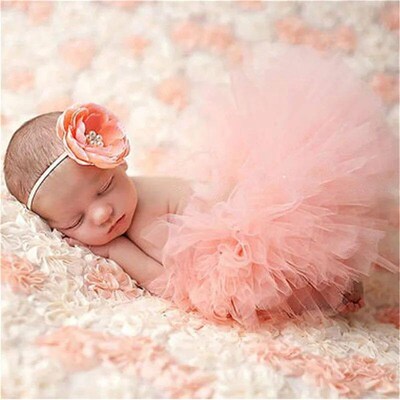 Fluffy Sunflower Tutu Set Baby Yellow Tutu Skirt with Headba