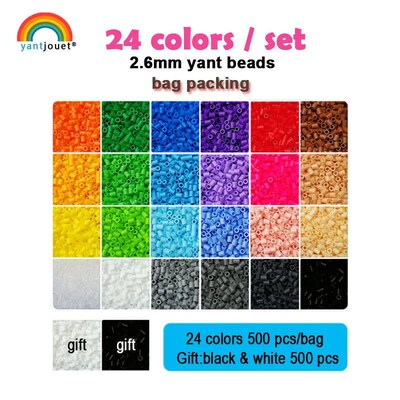 Yantjouet 2.6mm Mini Beads Kit 24 48 72color/set for Kid Ham