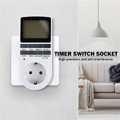 Digital Timer Switch Socket DE Plug LCD Display