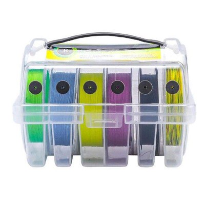 Fishing Line Storage Box 6 Slots Portable Stable Line Spool