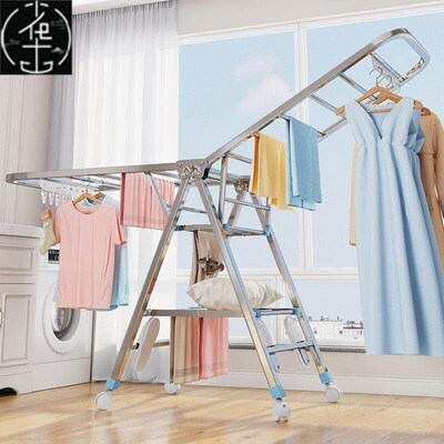 clothes drying rack fold laundry garment dryer hanger 杆衣架