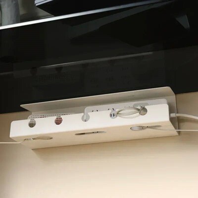 Under Desk Cable Management Cable Tray Under Desk With Clamp