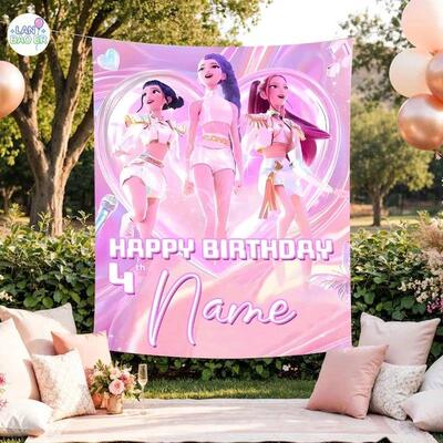 Personalized First Birthday Backdrop Customizable - Smash