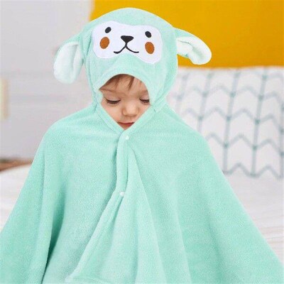 Childrens Bathrobe Baby Cartoon Towel Girl Kids Beach