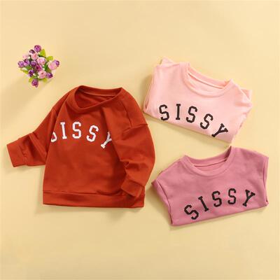 FOCUSNORM 3 Colors Lovely Kids Girls Boys Sweatshirt Tops Le