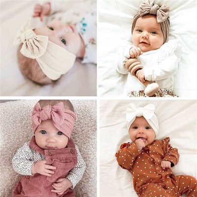 Newborn Baby Headband For Girls Elastic Knit Children Turban