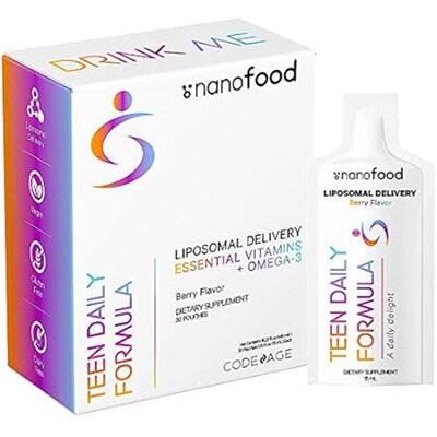 Codeage Multivitamins For Teens, Liquid Vitamin C for Tee