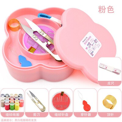 Plum Blossom Sewing Kit Home Practical HighEnd Thread Box Se