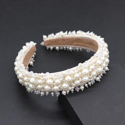 New White Luxury Handmade Shining Full Small Pearl Crystal B