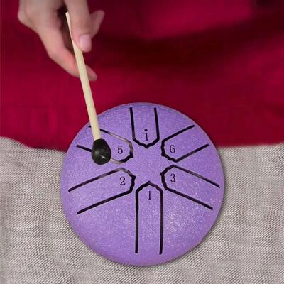 Steel Tongue Drum Outdoor Rain Drum Instrument Mini Hand Dru
