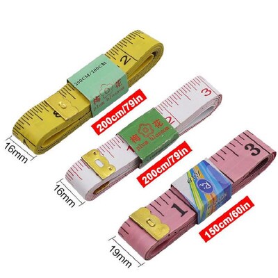 PVC Fiber Tape Measure 1.5 M 2 Meters Centimeter Inch Foot T