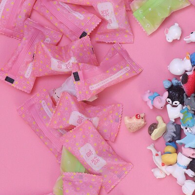 10/15PCS Cute Mini Simulation Animal Blind Box Toys Action S